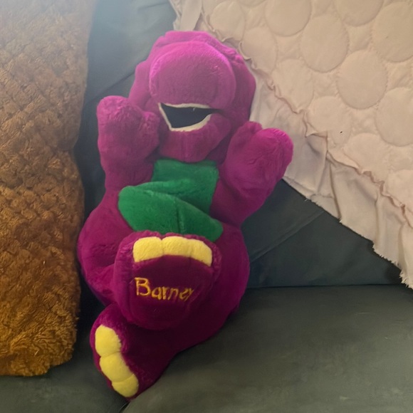Lyons | Toys | Vintage Barney Puppet Plush Toy | Poshmark